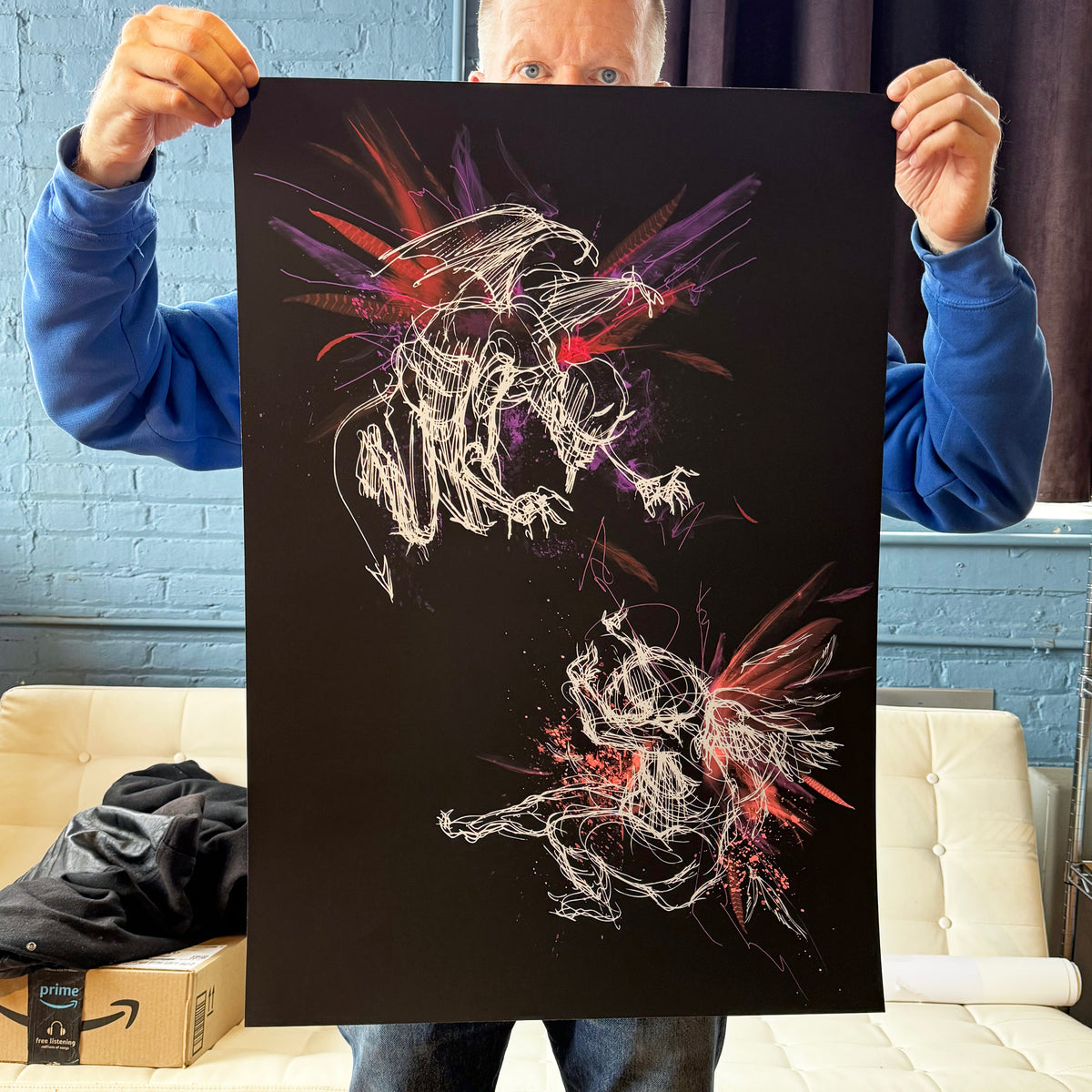 Divine Duality Print – Derek Hess