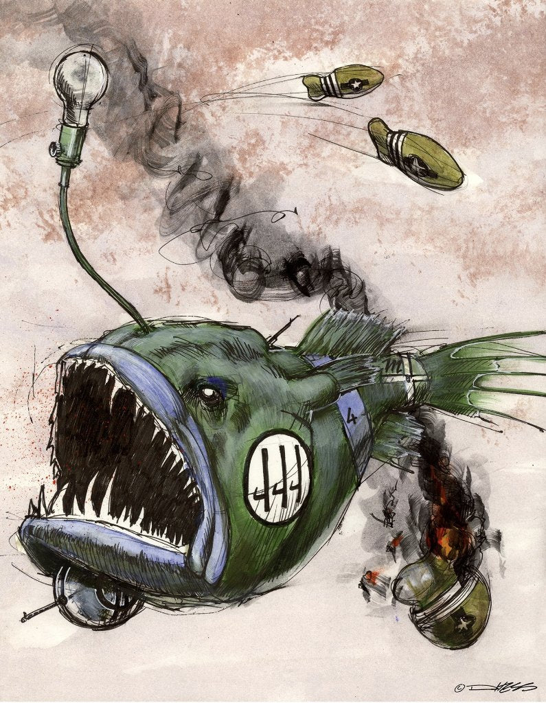 Derek Hess | Artwork | Animals