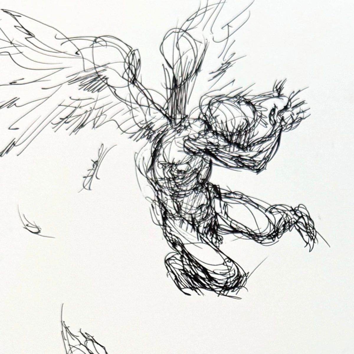 Derek Hess | Artwork | Angel 2 Illustration