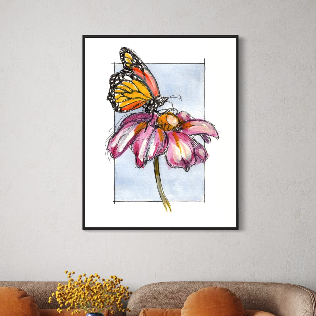 Derek Hess | Limited Edition | Flowers | Poppy July Print