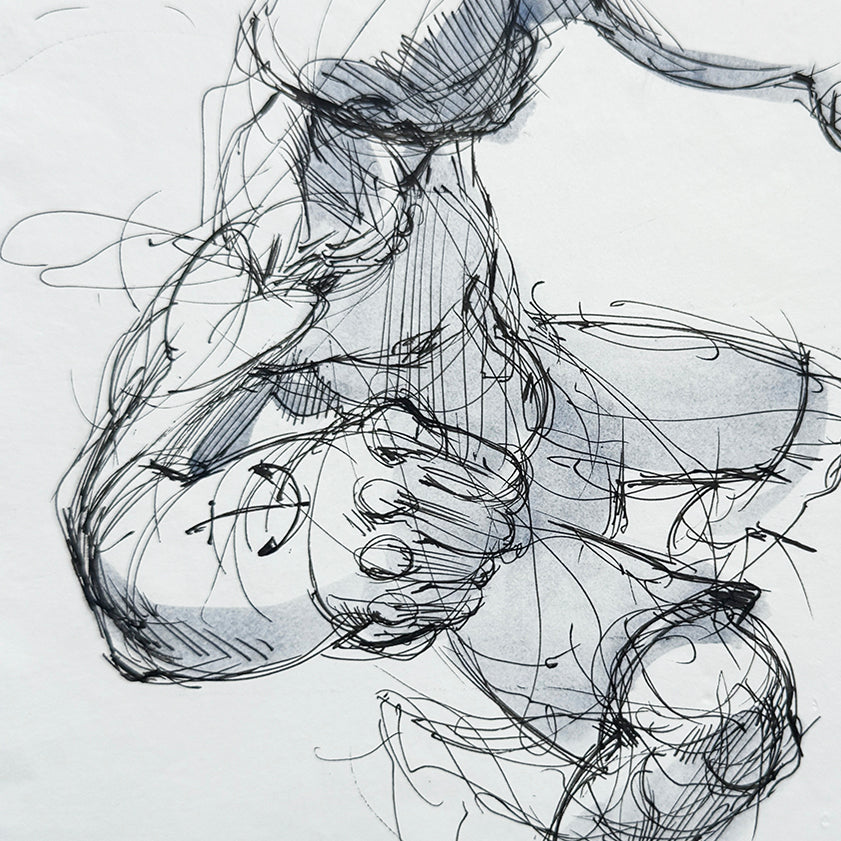 Derek Hess | Original Art | I Am What I Am Illustration