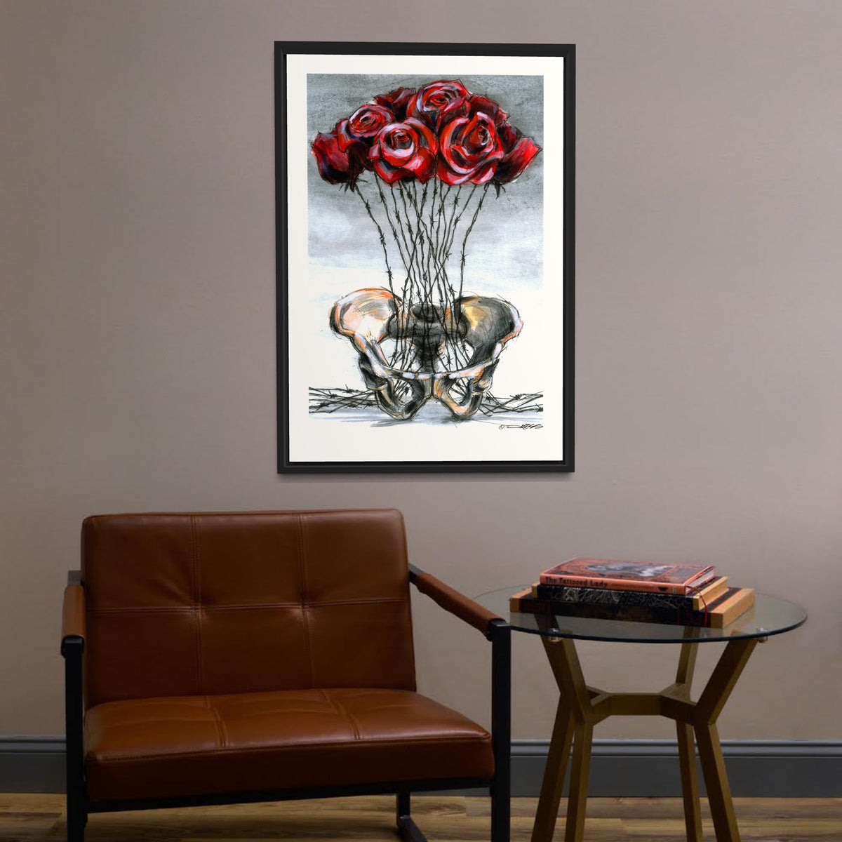 Vase print by Derek Hess