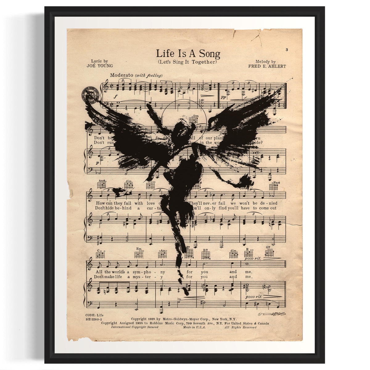 Derek Hess | Open Edition Print | Life Is a Song