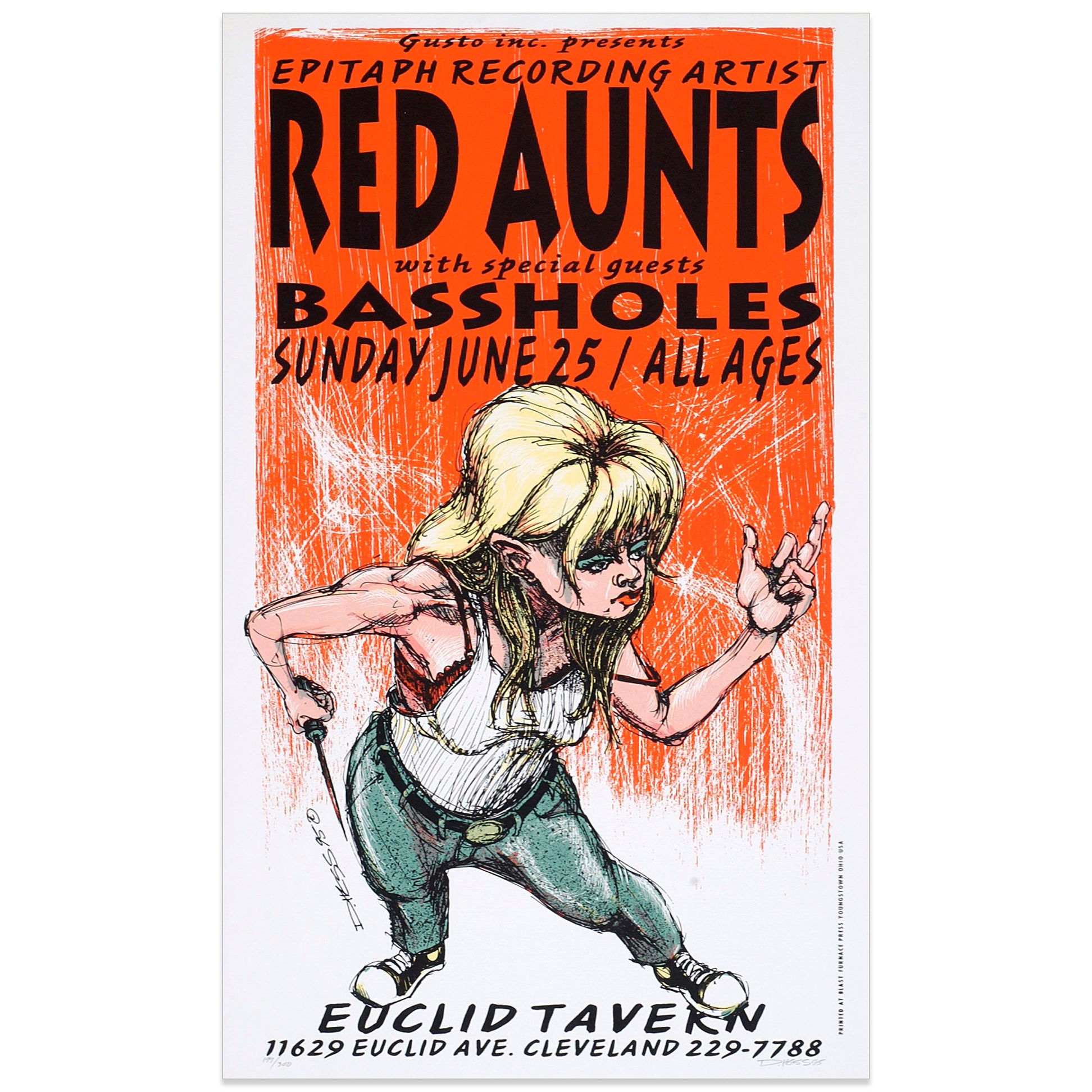 Red Aunts w/ Bassholes – Derek Hess