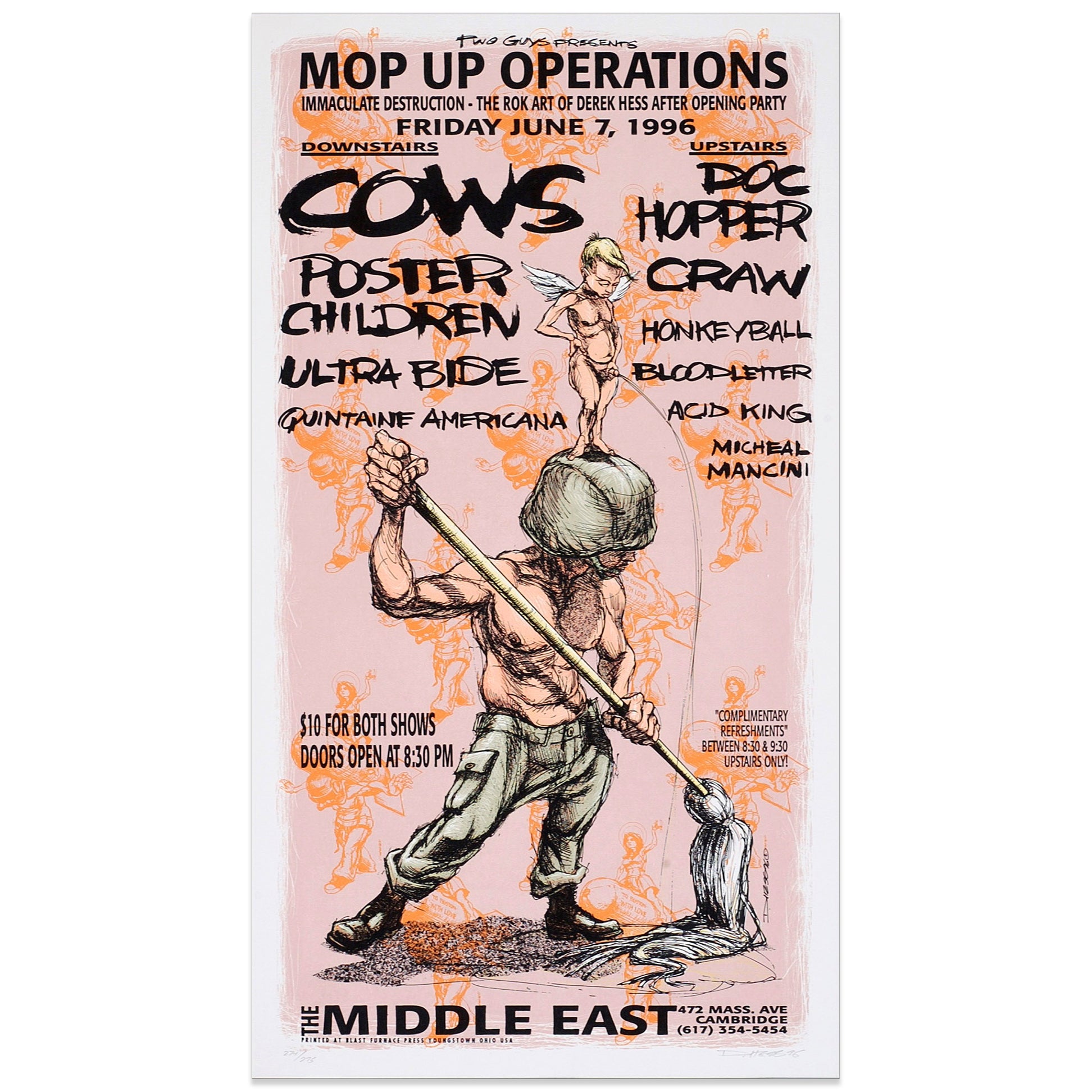 The Cows w/ Poster Children & Craw – Derek Hess