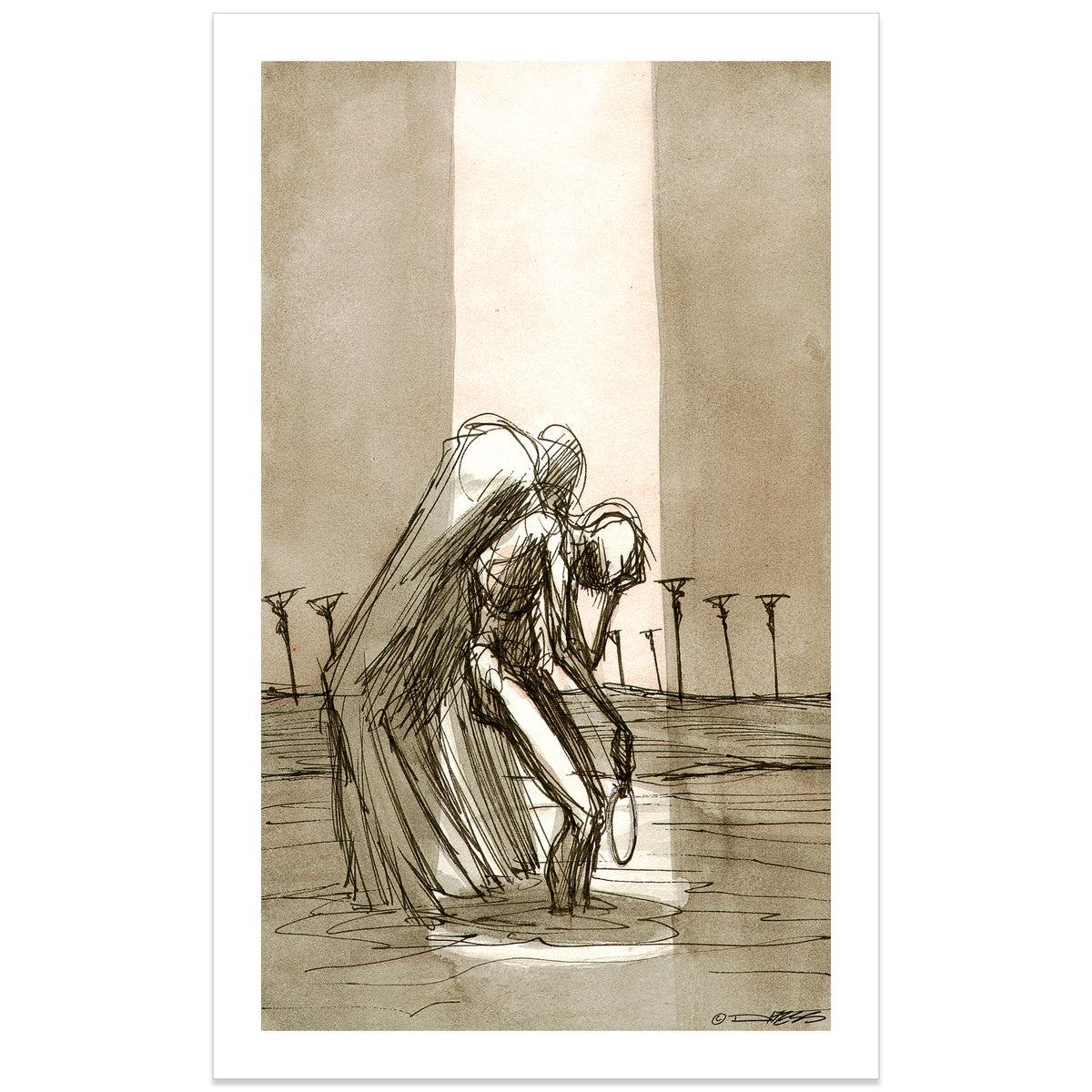 Derek Hess | Open Edition Print | Cast Down, Where's my Crown?