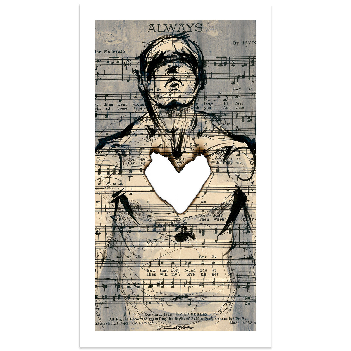 Derek Hess | Open Edition Print | Sheet Music | Always