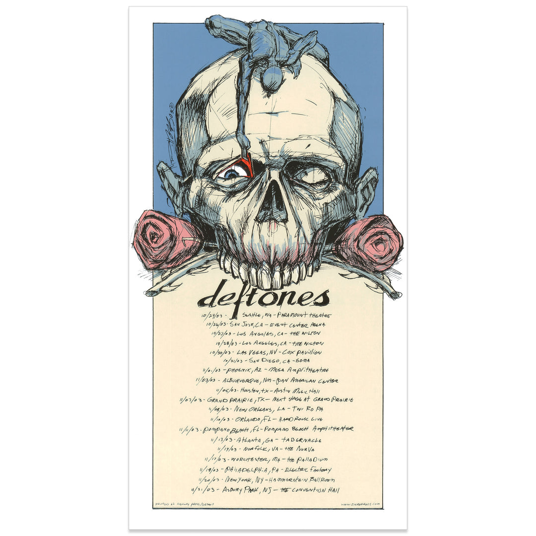 Deftones Tour Poster – Derek Hess